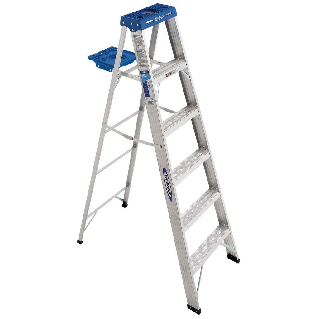 PD6204-4C / PODIUM LADDER WITH WHEELS - Safety Supply
