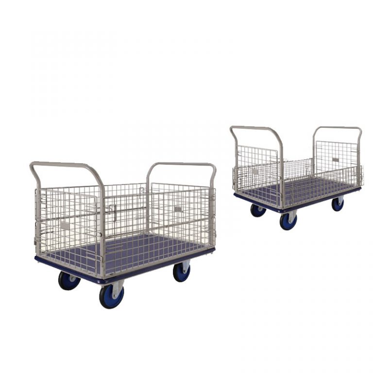 Prestar NG-407 Dual Handle Side Net Platform Trolley 500kg | Safety Supply