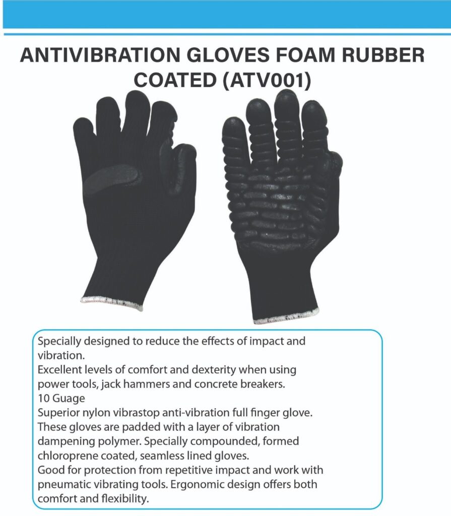 ANTI -VIBRATION GLOVES -ATV001 | Safety Supply UAE